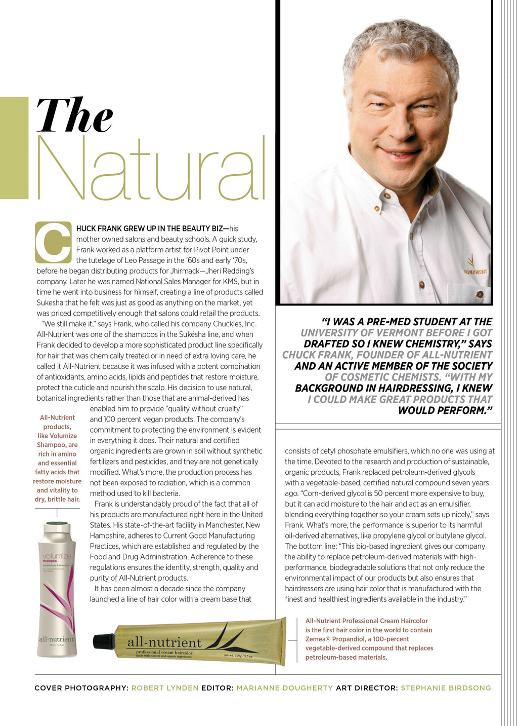 The Natural: Chuck Frank – Norcal Salon Services