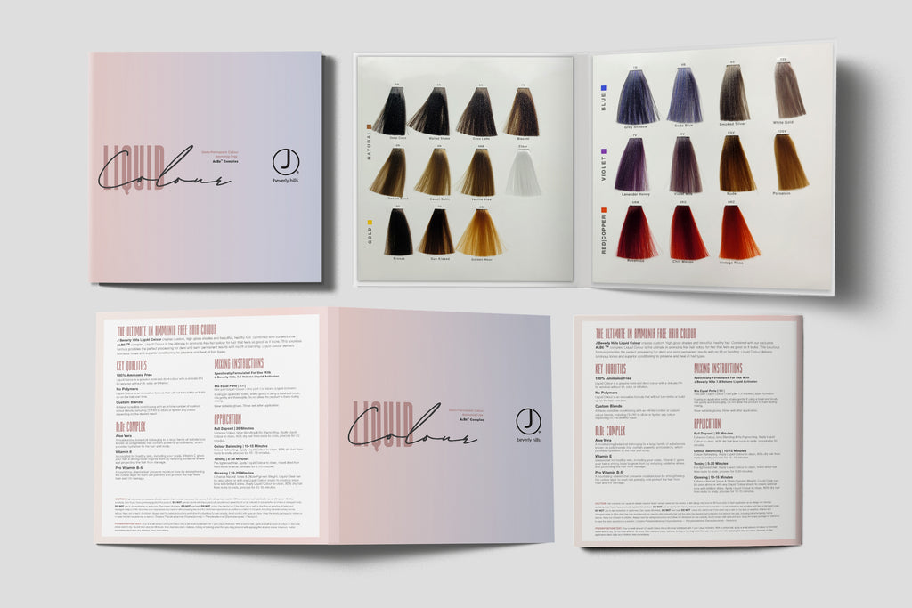 Swatch Book - Liquid Colour - J Beverly Hills – Norcal Salon Services
